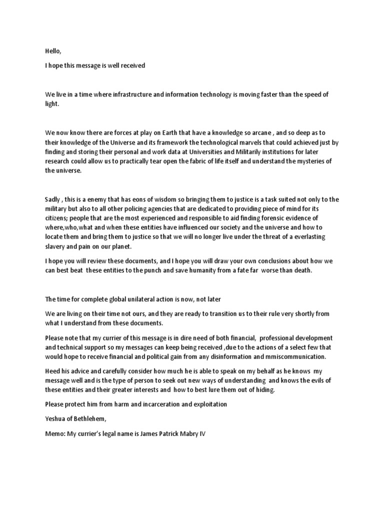 Letter of Understanding | PDF