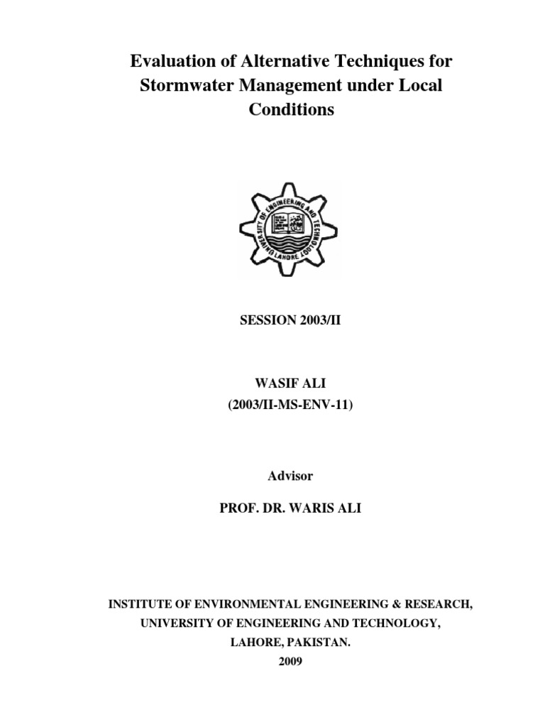Wasif M.SC thesis-IDF Curves For Lahore PDF | PDF | Stormwater ...