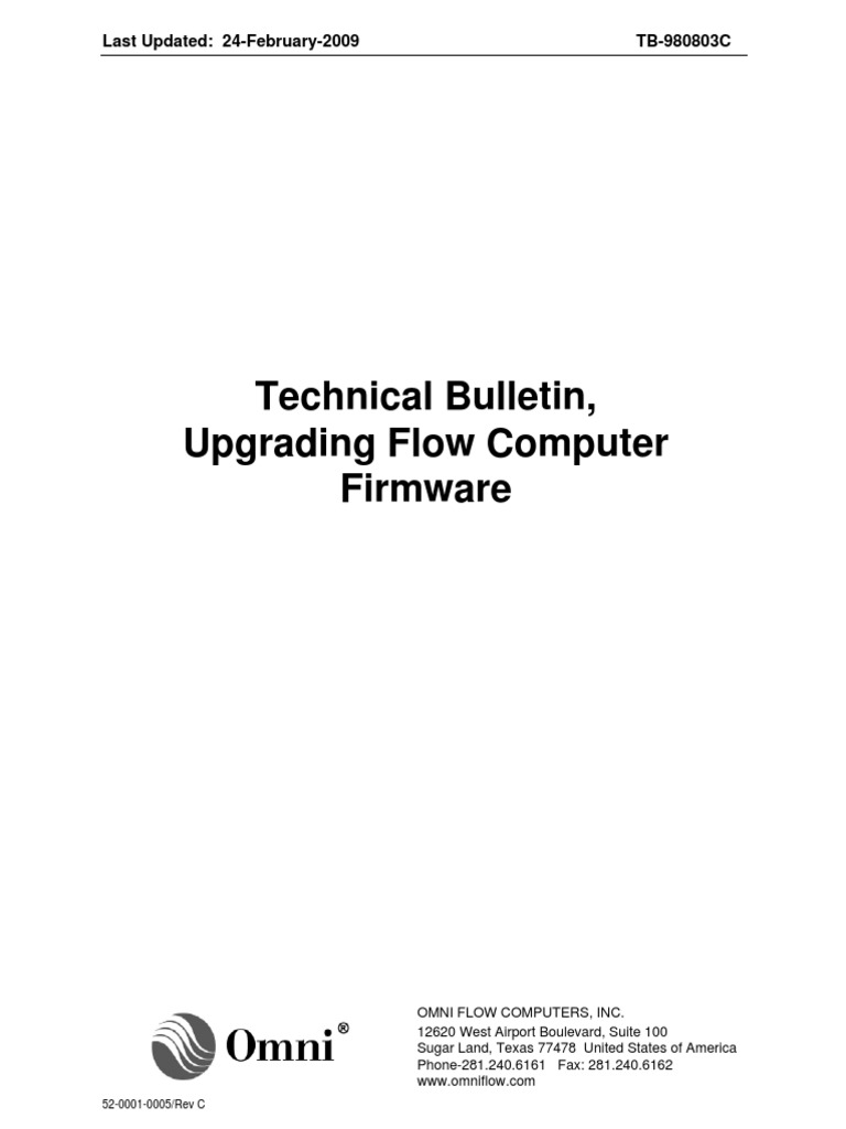 980803C Upgrading Flow Computer Firmware | PDF | Dos | Personal Computers