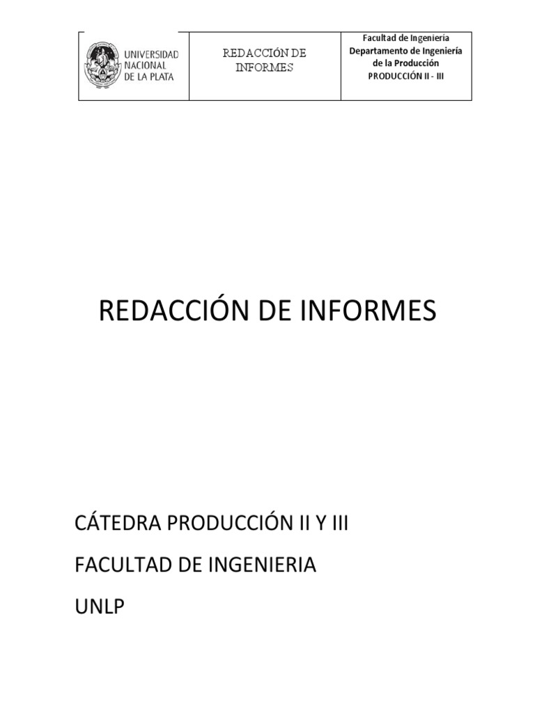Como Redactar Informes - 2020 | PDF | Bibliografía | Ingeniería