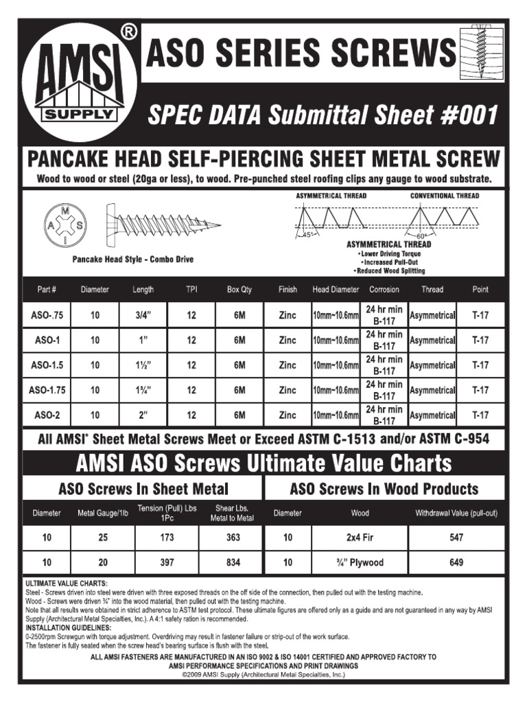 ASO 1 Data Sheet PDF | PDF
