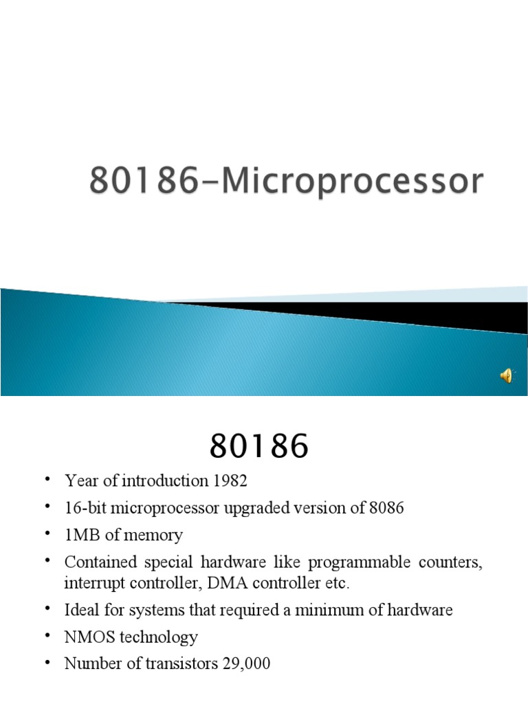 Lec 9 (80186) | PDF | Central Processing Unit | Input/Output
