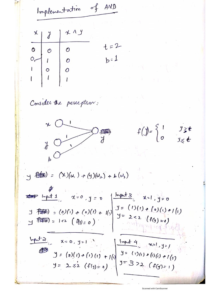 Implementation of AND OR XOR Gates Using ANN | PDF