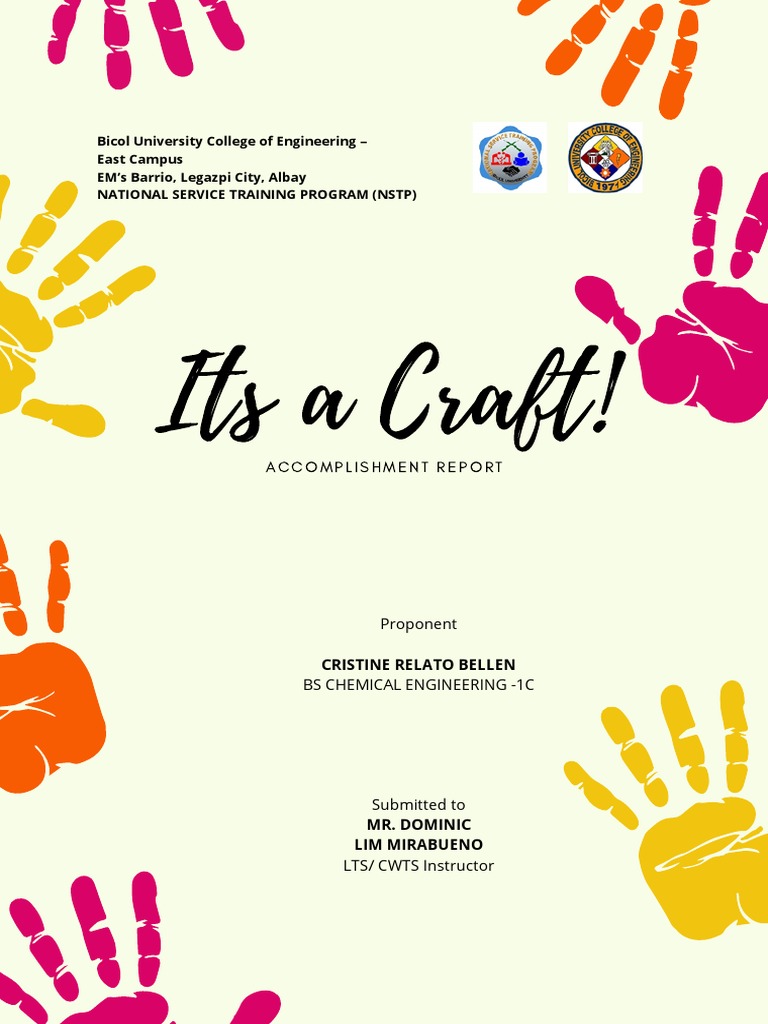Accomplishment Report Cover Page | PDF