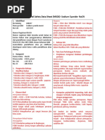Material Safety Data Sheet (MSDS) Lembar Data Keselamatan Bahan (LDKB) | PDF