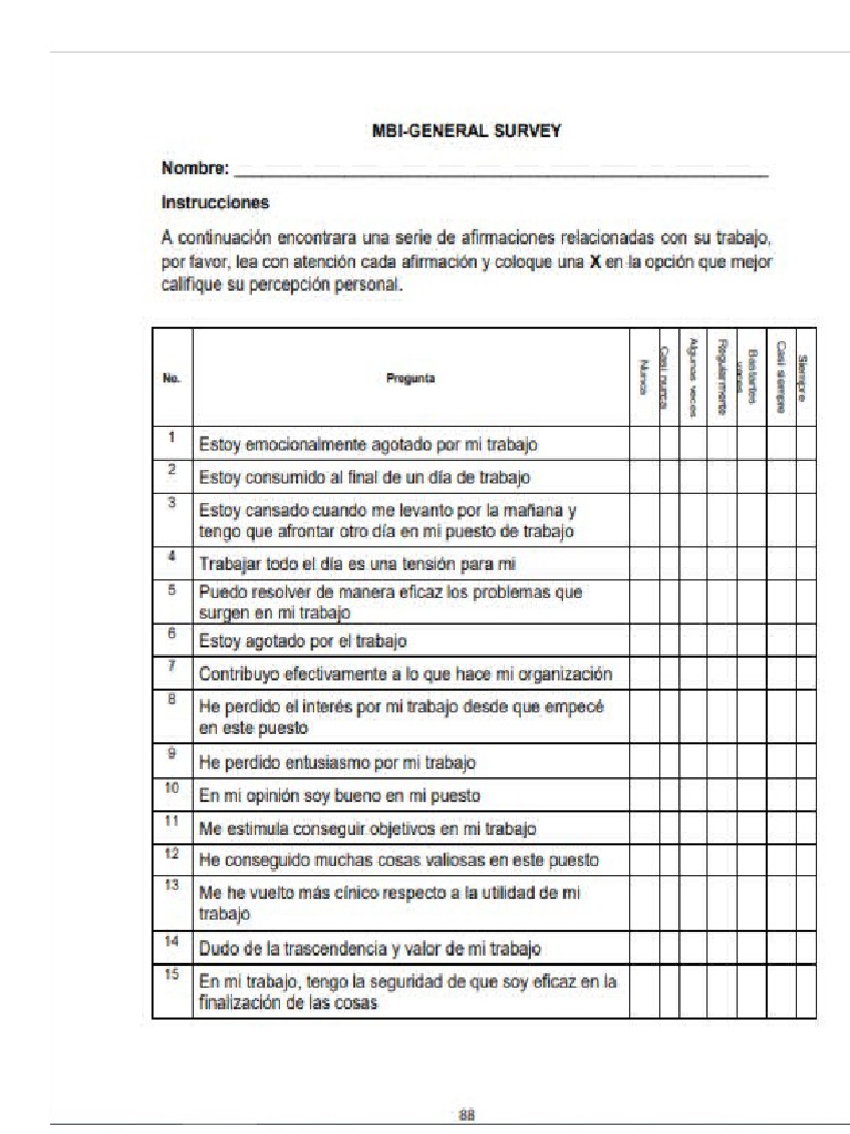 Mbi General Survey | PDF