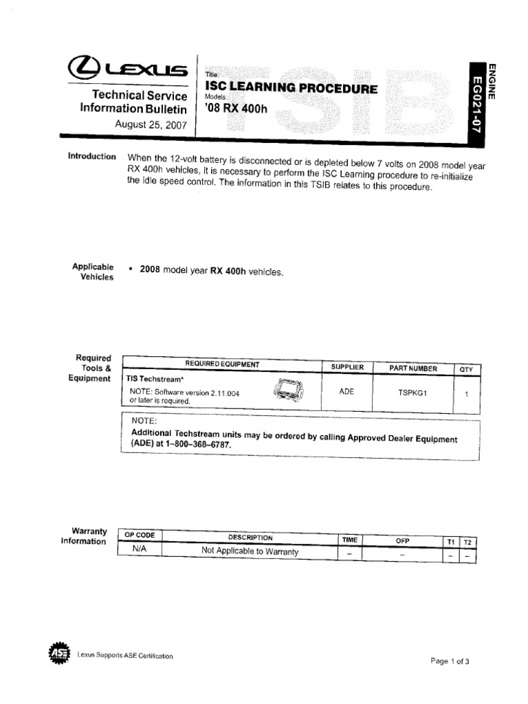 ISC Learning Procedure | PDF