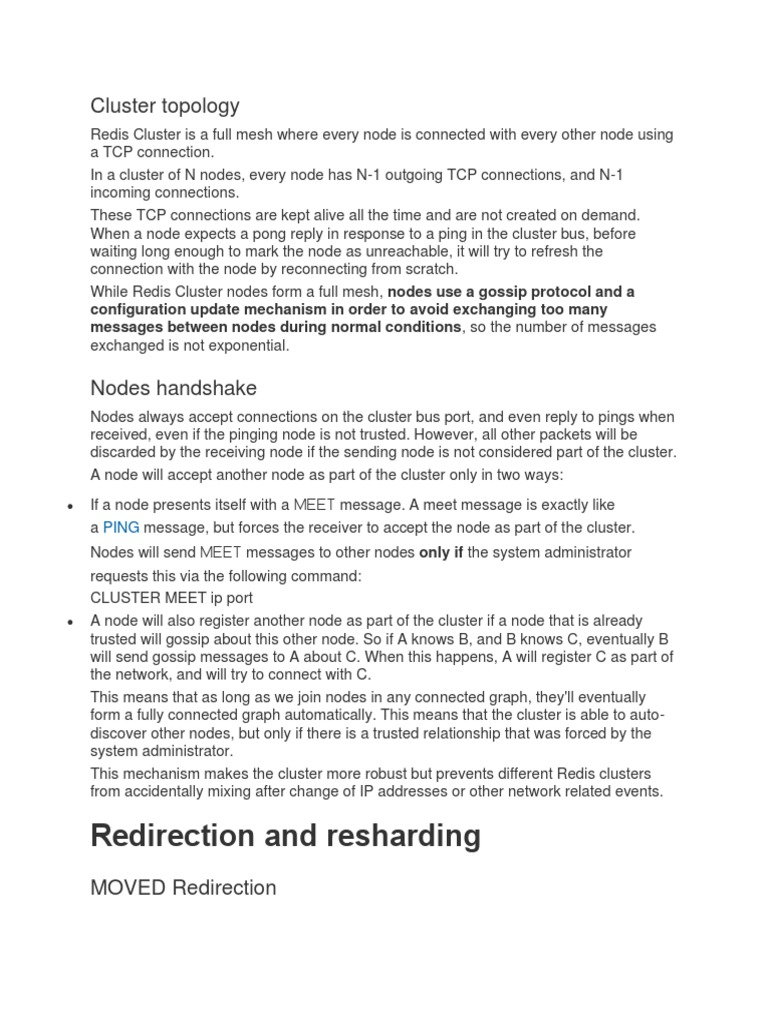 Redis Cluster Networking Guide | PDF