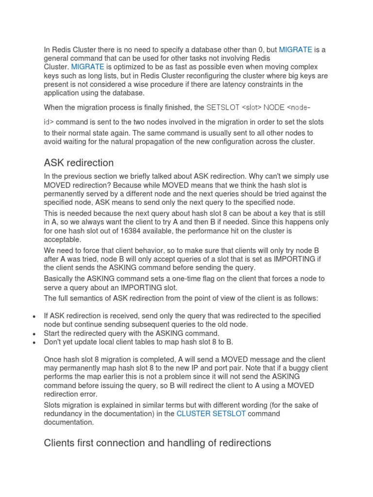 Redis Cluster Specification-15 | Download Free PDF | Computer Cluster ...