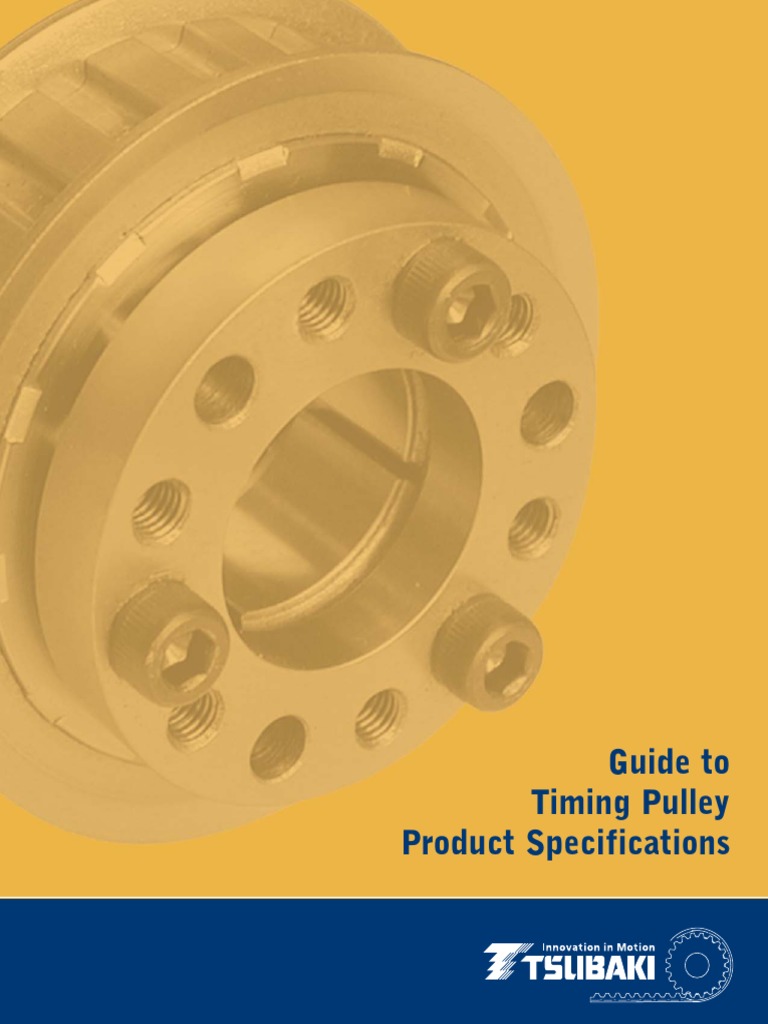 Guide To Timing Pulley Product Specifications | PDF