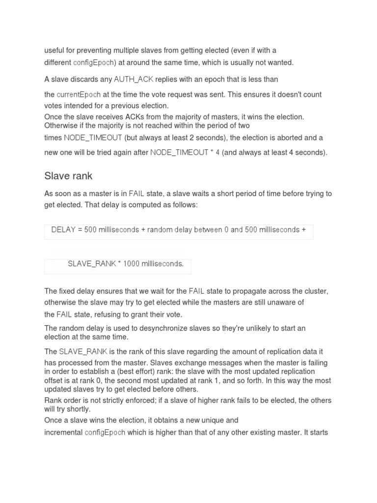 Redis Cluster Specification-26 | PDF