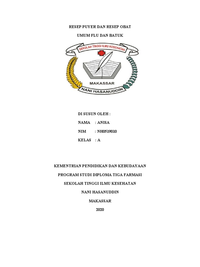 Resep Puyer Dan Resep Obat Batuk Racikan | PDF