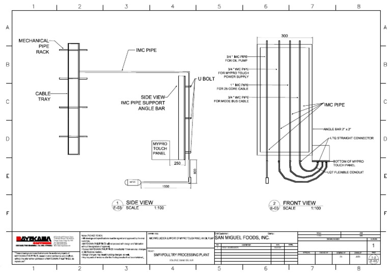 3 NEW ELECTRICAL LAYOUT Ladder Support | PDF