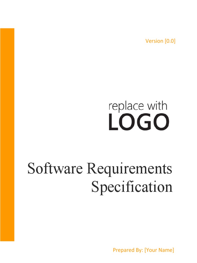 001 SRS Software Requirements Specification Template | PDF ...