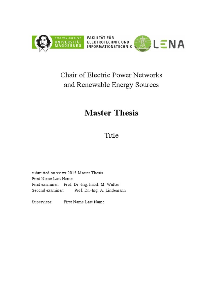 Master Thesis Format | Download Free PDF | Letter Case | Derivative