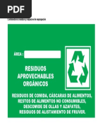 Rótulo Segregación Residuos Reciclables | PDF