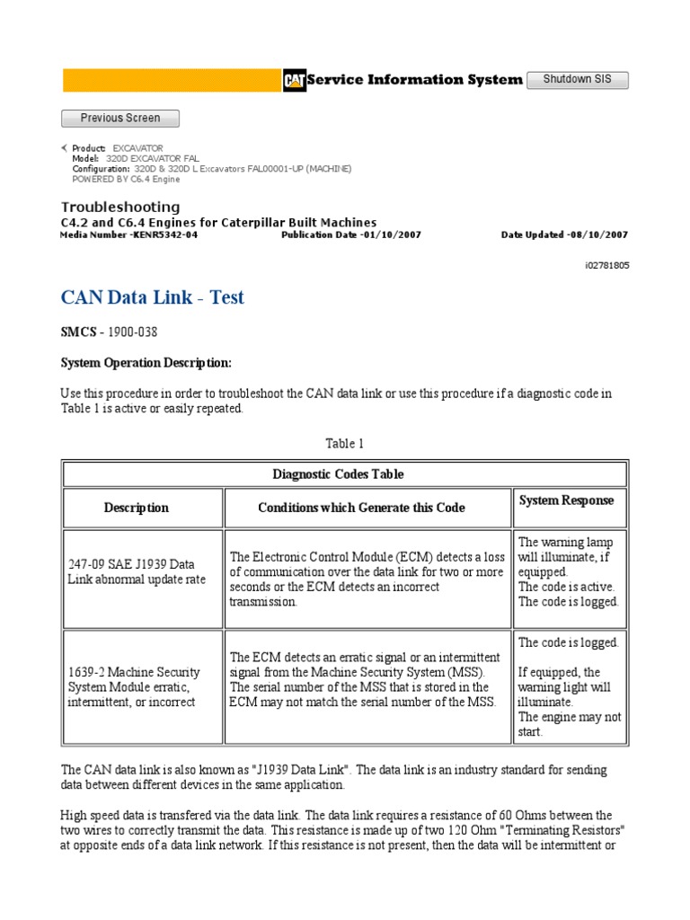 CAN Data Link - Test | PDF | Electrical Connector | Electrical ...