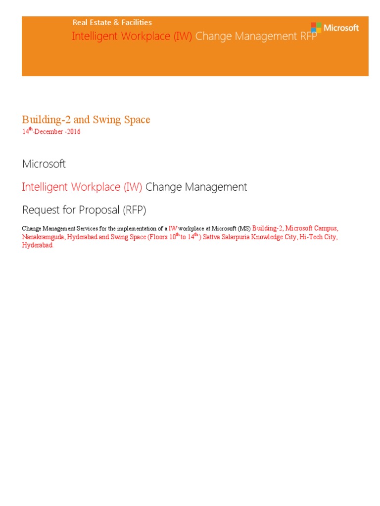 Hyderabad LTS Change Management RFP 14122016 | PDF | Non Disclosure ...