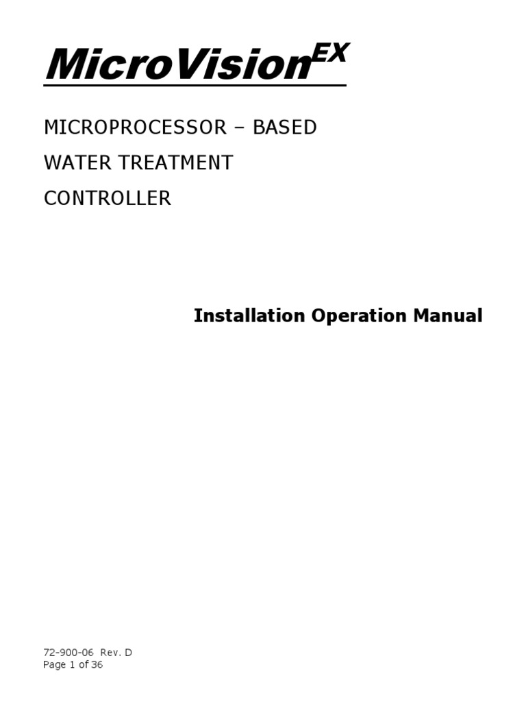Microvision Ex Iom PDF | PDF | Relay | Switch