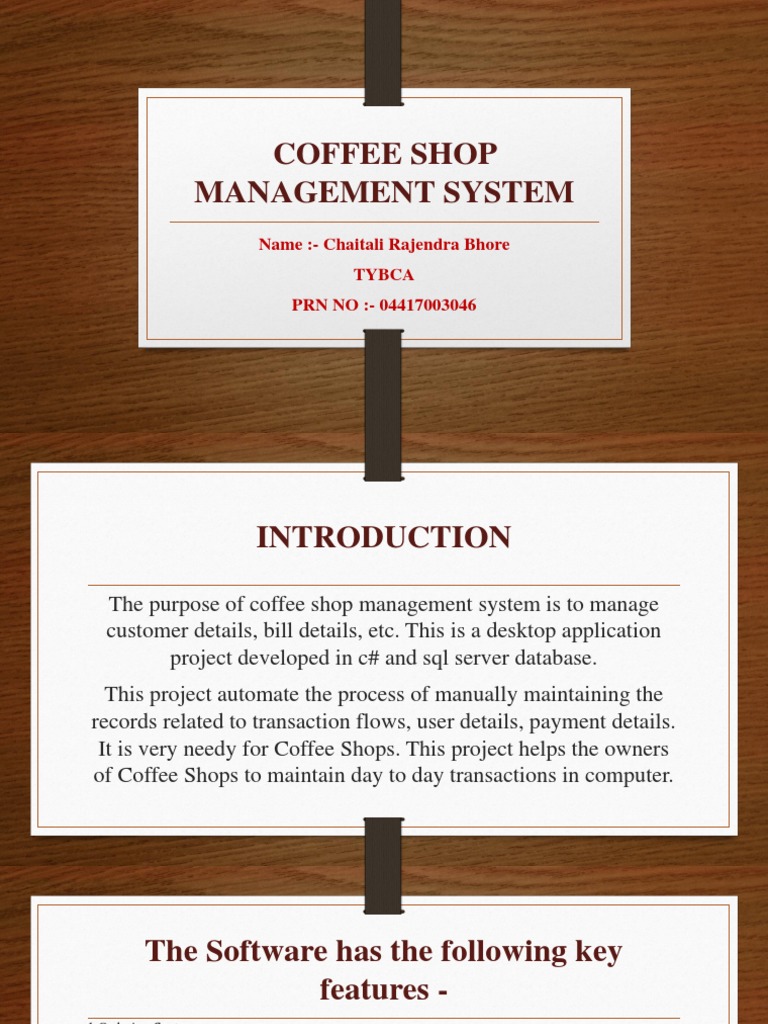 Coffee Shop Management System Overview | PDF | Usability | Windows 10