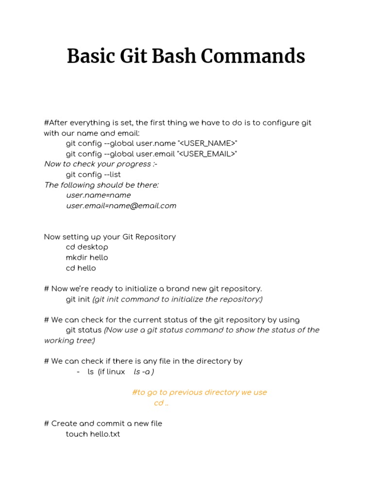 Git Commands | PDF | Computer File | Digital Technology