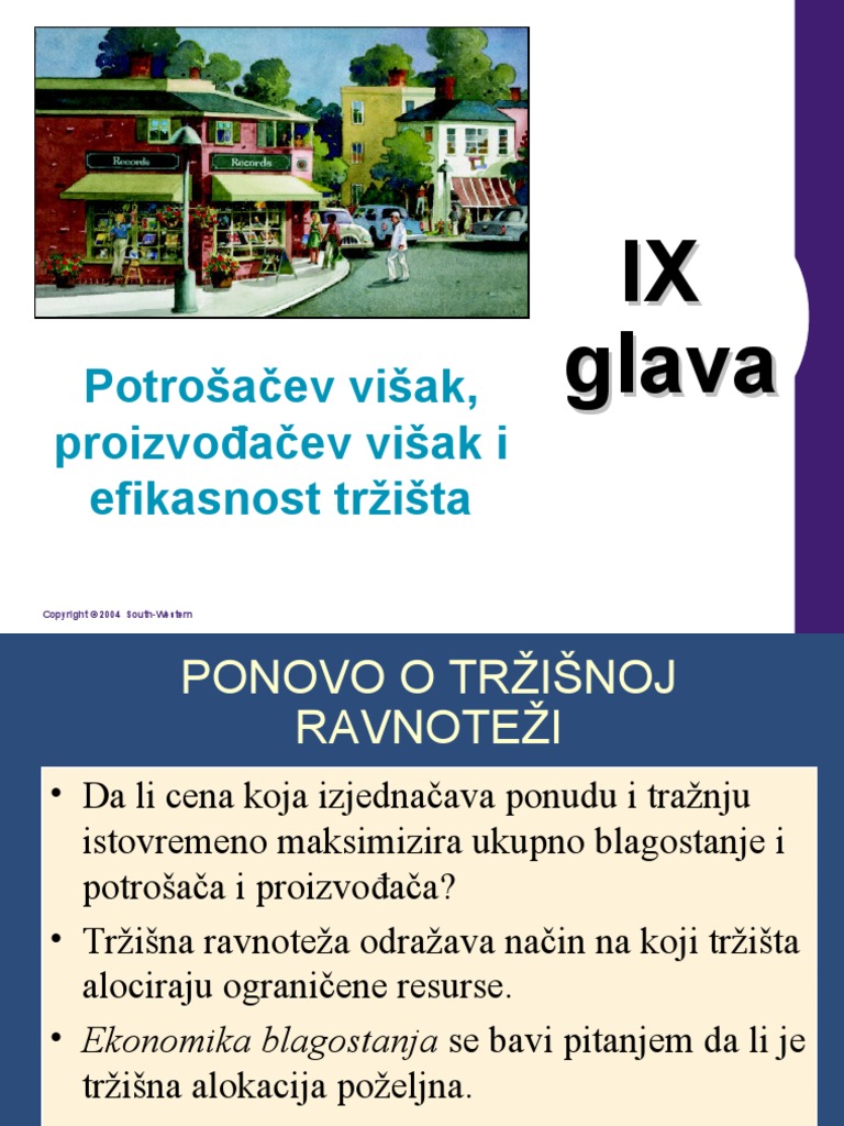 Potrosacev Visak, Proizvodjacev Visak I Efikasnost Trzista 9 | PDF