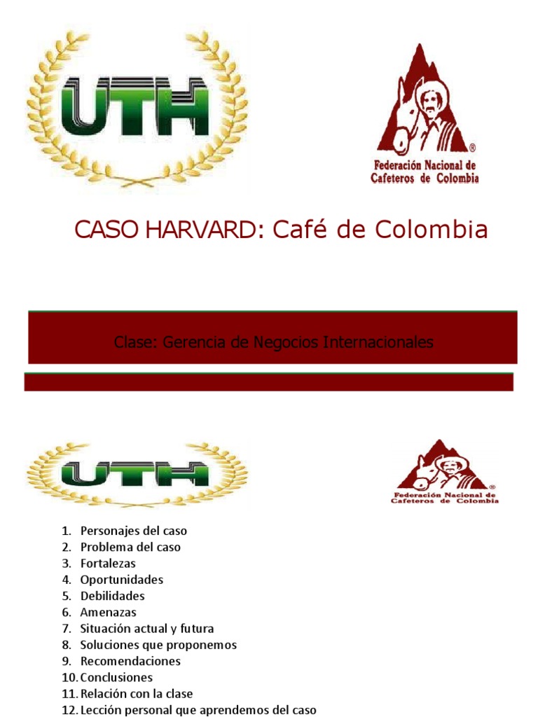 Analisis Caso Harvard - Cafe de Colombia | PDF | café | Colombia