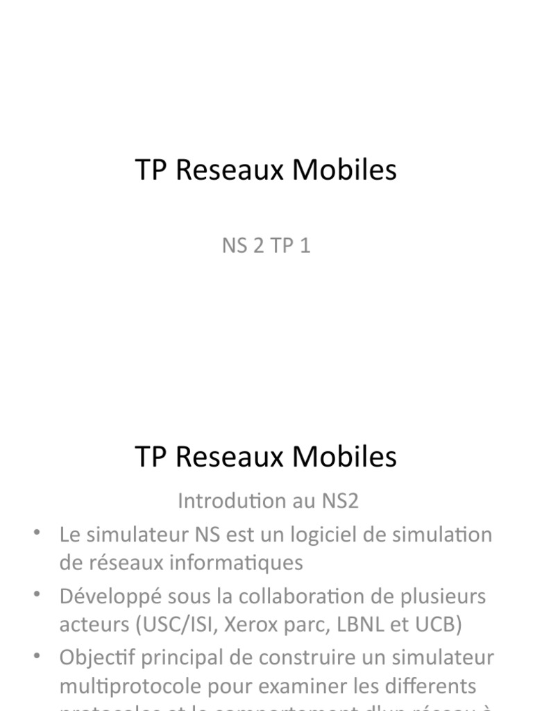 TP1 NS2 | PDF | Protocole de transfer de fichier | Réseau informatique