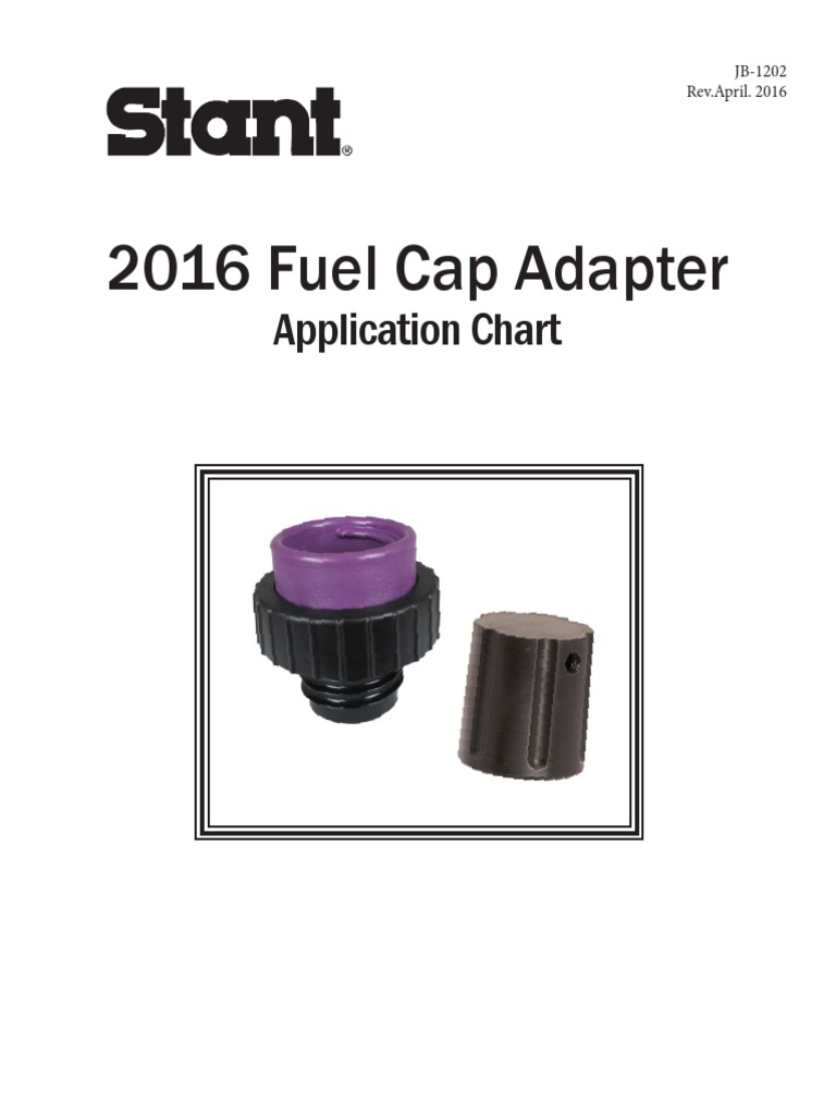 Fuel Cap Adapter Application Chart 2016 | PDF | General Motors Vehicles ...