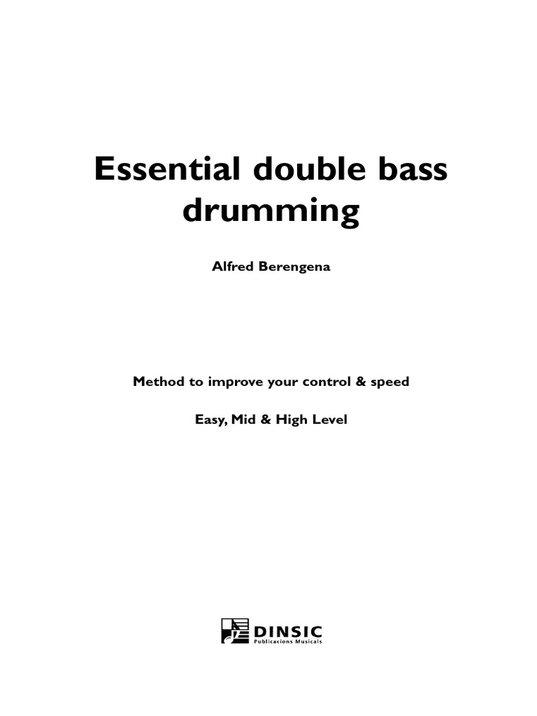 Essential Double Bass Drumming Pdf Download Free Pdf Drum Kit Drum