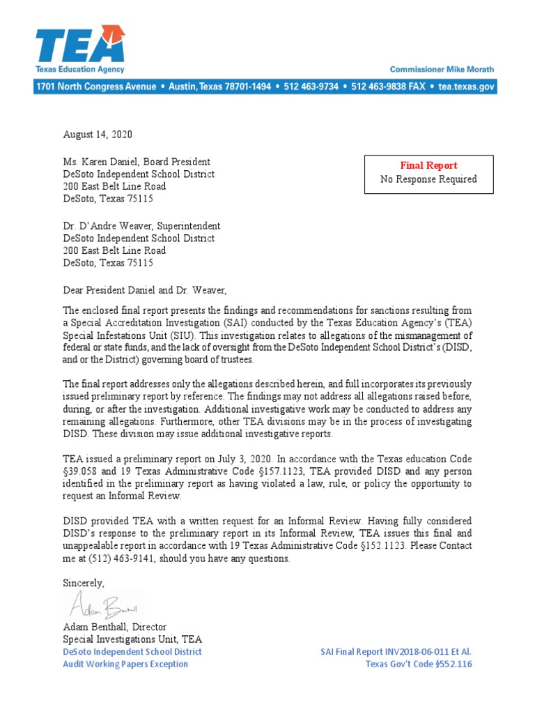 TEA Final Report | PDF | Government Budget Balance | Fund Accounting