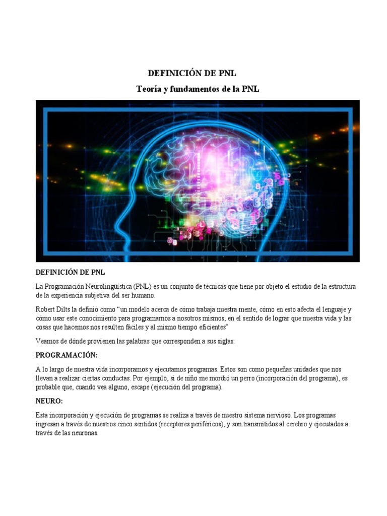 Fundamentos y Usos de la PNL | PDF | Mente | Vida