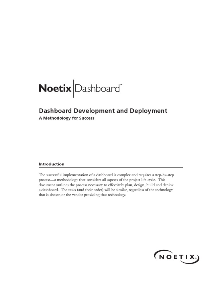 Noetix Dashboard Development | PDF | Customer Relationship Management ...