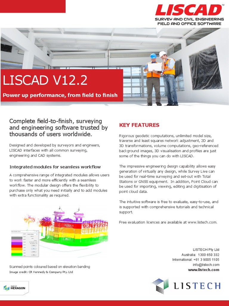 Liscad Brochure | PDF | Surveying | 3 D Computer Graphics