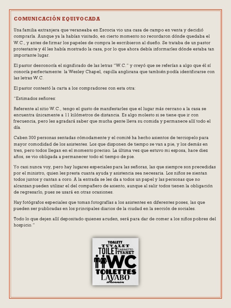 Comunicación Equivocada | PDF