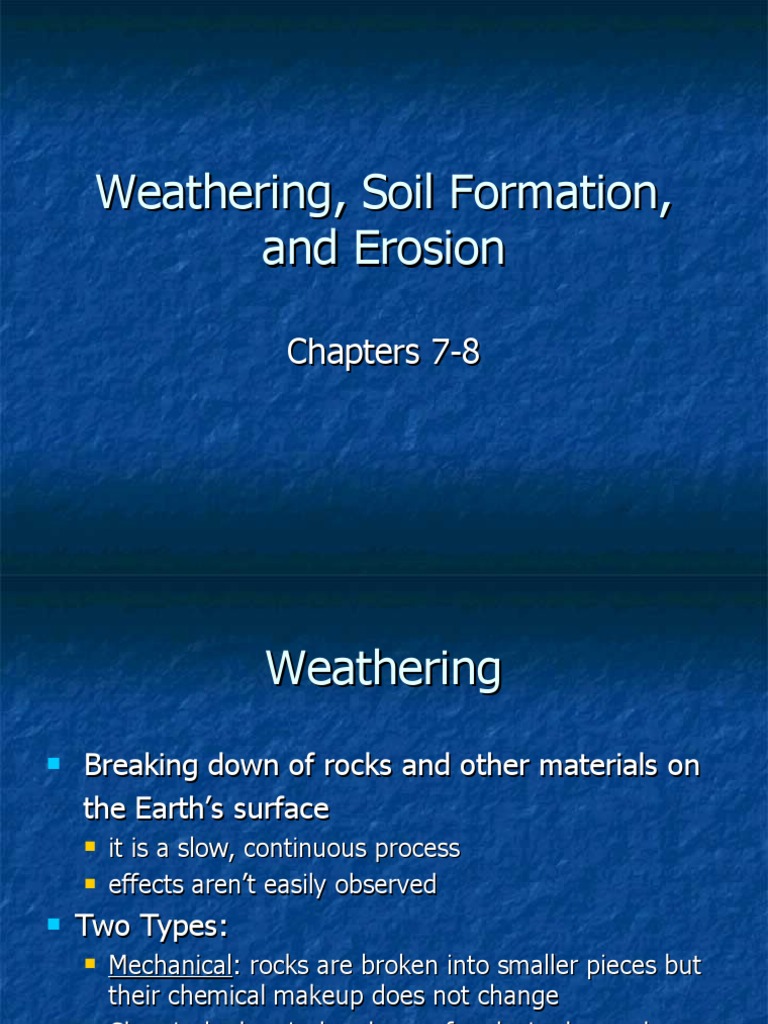 Weathering and Erosion Processes Explained | PDF | Weathering | Glacier