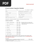 CTPAT 7 - Point Container Seal Inspection Checklist | PDF | Building ...