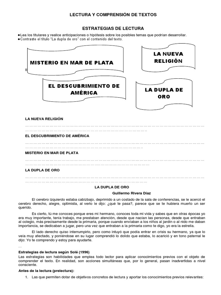 Lectura y Comprensión de Textos-1 | PDF | Marte | Inferencia
