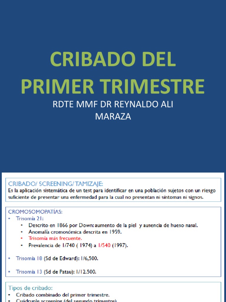 Cribado Prenatal: Guía y Casos | PDF | Relaciones personales, crianza y ...
