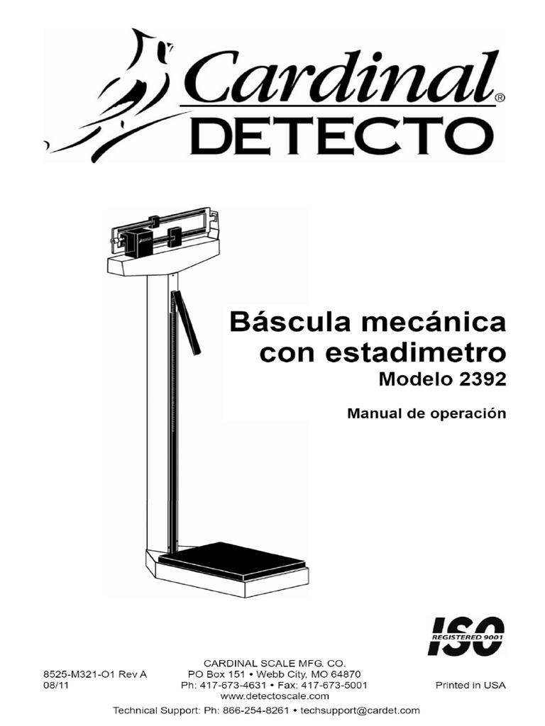 2392 Manual DETECTO 2392 | PDF