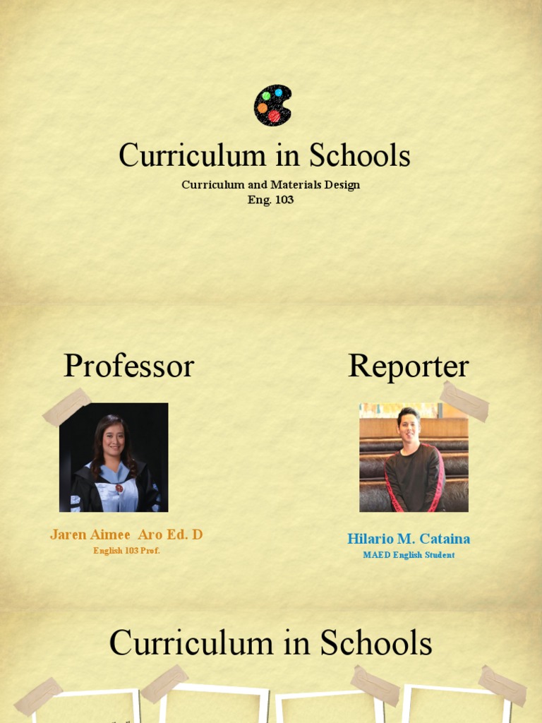 Eng. 103 Curriculum and Designs | Download Free PDF | Curriculum | Learning
