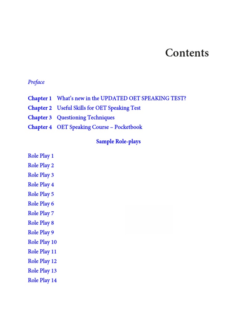 OET SPEAKING GUIDE | PDF | Question | Speech