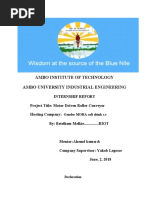 Internship Report by GENET ALEMU: Faculty of Civil and Hydraulics ...