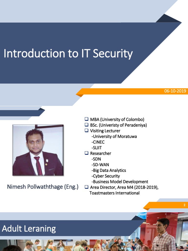 Introduction To IT Security | PDF | Computer Security | Security