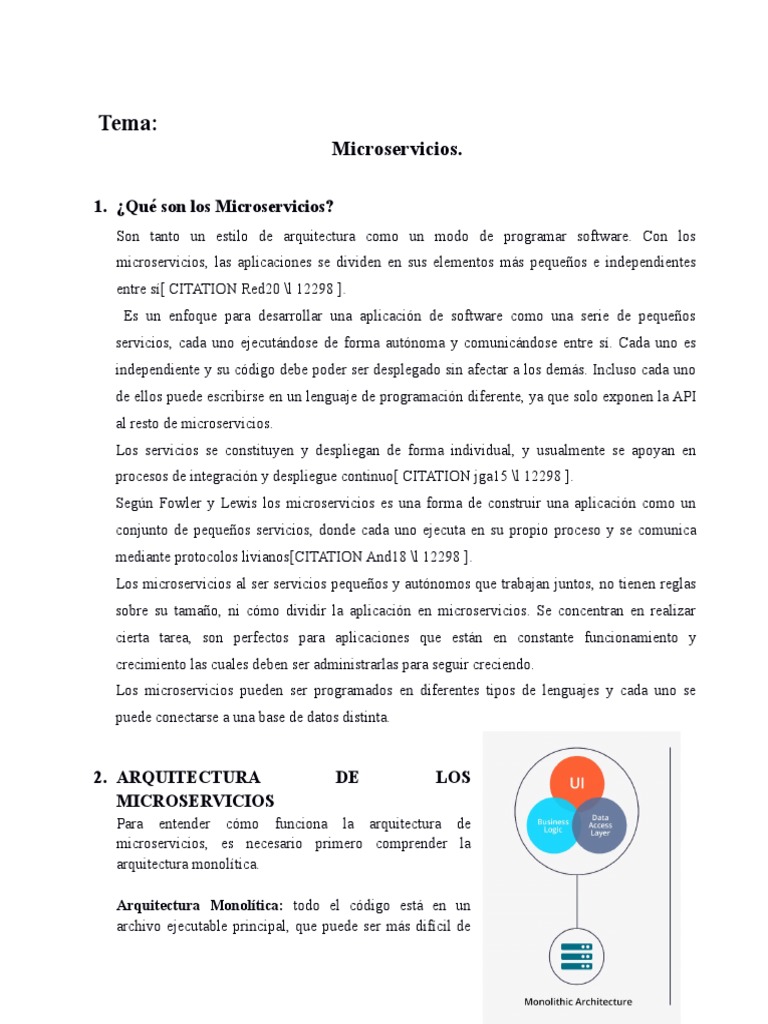 Microservicios | PDF | Lenguaje de programación | Mongo Db