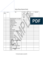 Employee File Checklist | PDF