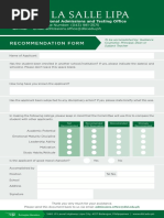 DLSU - Senior High School Application Form | PDF | Philippines ...