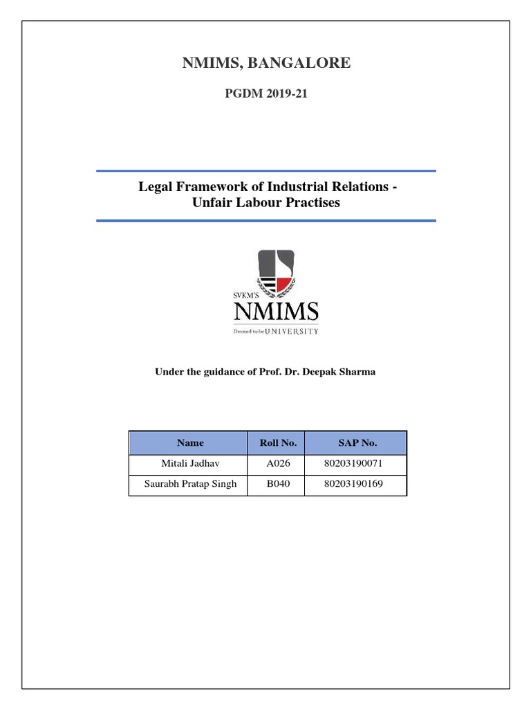 Overview of Unfair Labour Practices | PDF | Strike Action | Employment