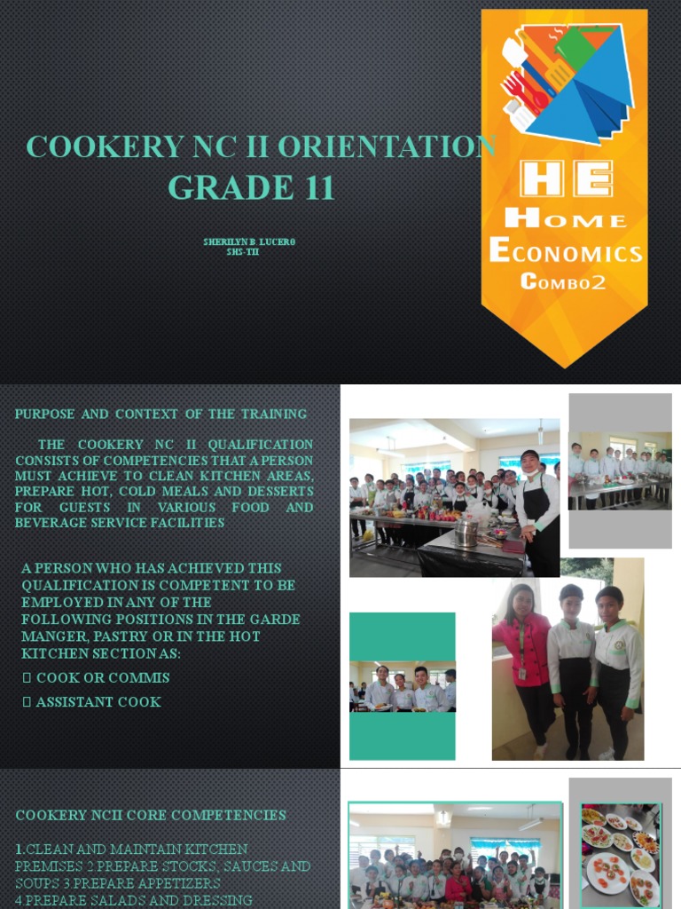 Cookery NCII | PDF