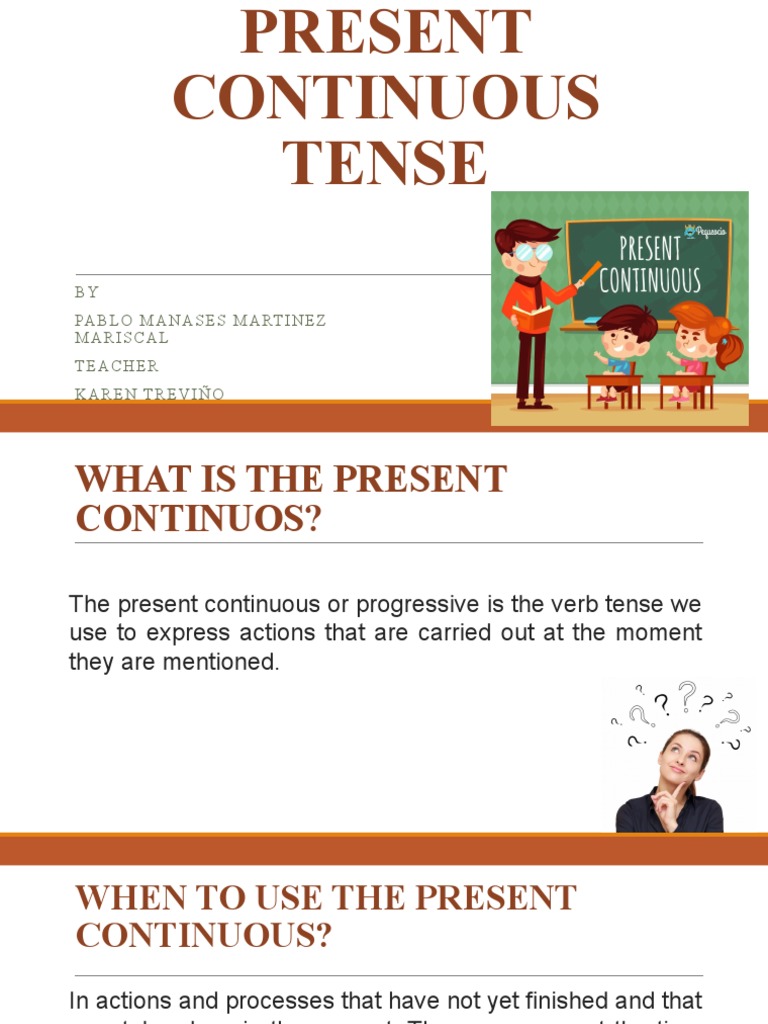 Present Continuous Tense | PDF | Grammatical Number | Verb